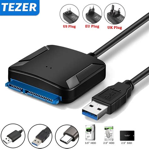 Usb 30 To Sata 어댑터 컨버터 케이블 외장 Hdd Ssd 변환 Usb30 C타입 To Sata Iii 하드