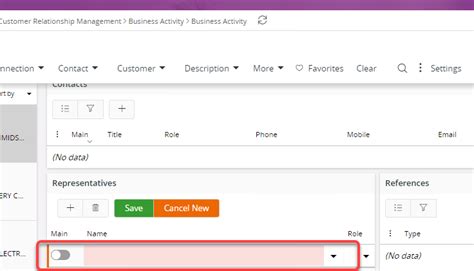 aurena main rep and customer contact fields ifs community