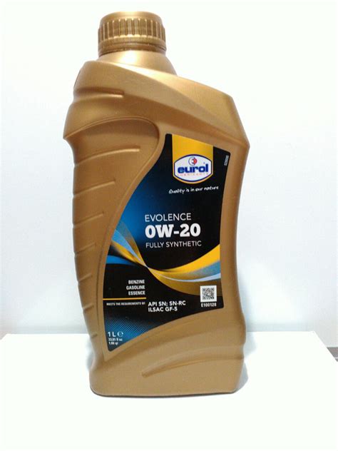 Eurol Evolence 0W-20 API SN свежее - Лабораторные анализы - Свежие ...