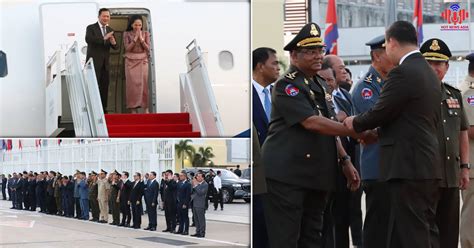 នាយឧត្តមសេនីយ៍ ហុីង ប៊ុនហៀង អញ្ជើញចូលរួមជូនដំណើរសម្តេចធិបតី ហ៊ុន ម៉ាណែត