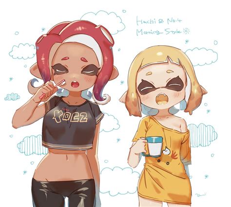 Inkling Inkling Girl Octoling And Octoling Girl Splatoon And 2 More