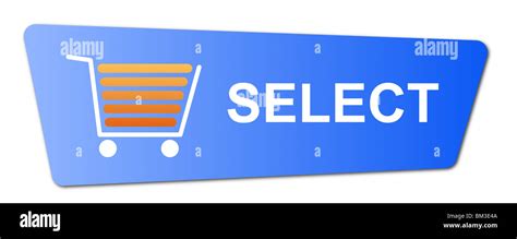 Blue Select Button Stock Photo Alamy