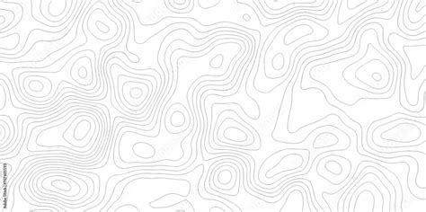 Seamless Topo Map Pattern Lines Abstract Sea Map Geographic Contour