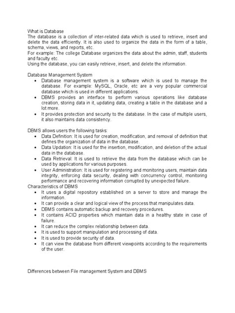 What Is Database Pdf Databases No Sql