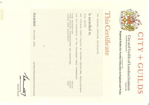 City And Guilds General Certificate Ppt
