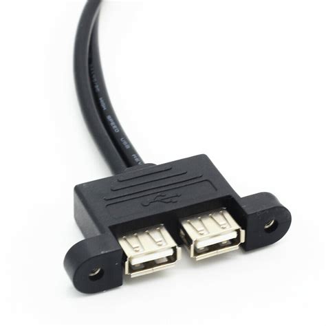 Panel Mount USB 2 0 Cable Dual USB Cable