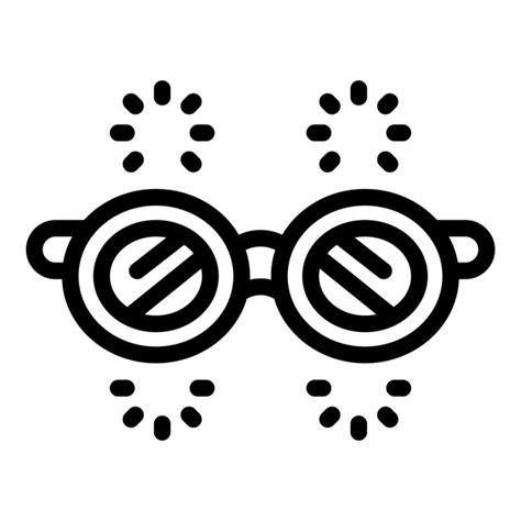 Premium Vector Round Glasses Are Sparkling With Light Reflection Effect