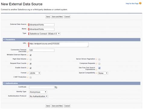 Odata Options And Api Calls Used By Salesforce Connect