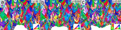 Crystal Orientation Maps Of Undeformed And Deformed Am 316l Ss With