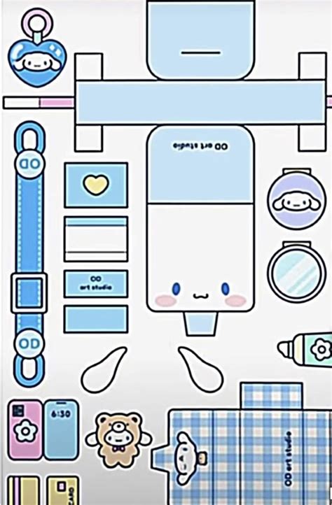 귀여운 시나모롤 도안 색칠하기 X 만들기 네이버 블로그