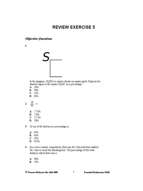review exercise 5 objective questions pdf prices dividend