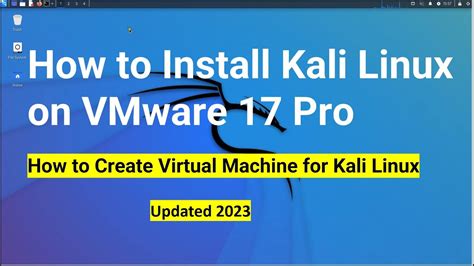 How To Install Kali Linux On VMware 17 Pro Create Virtual Machine