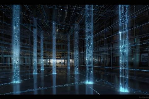 Premium Photo Data Nexus Citys Central Hub Of Neural Network Streams