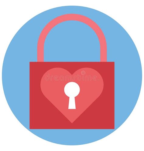 Lock Color Isolated Vector Icon That Easily Can Be Modified And Edit Stock Vector