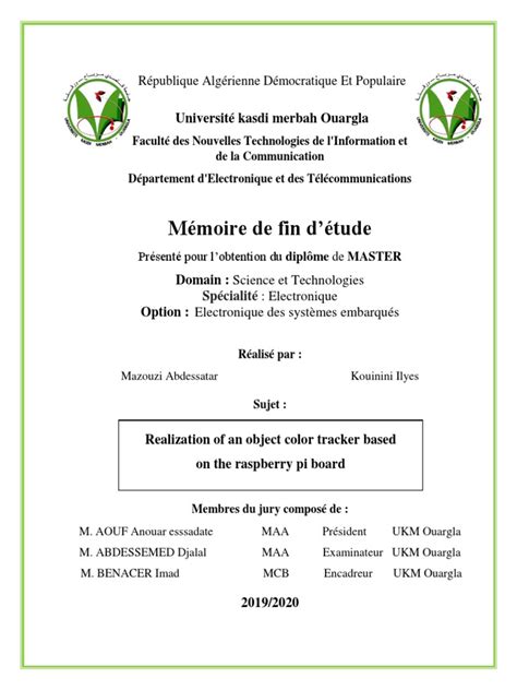 realization of an object color tracker based on the raspberry pi board