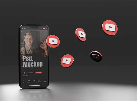 Premium Psd Social Media App Interface Mock Up On Smartphone