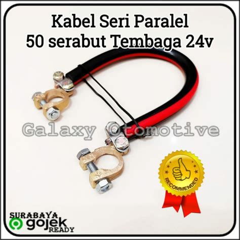 Jual Kabel Paralel Seri Accu Aki Kabel Tembaga Klem Kuningan Shopee Indonesia