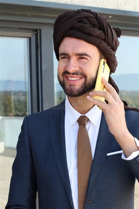 Indian Man Making A Phone Call Stock Image Image Of Communication