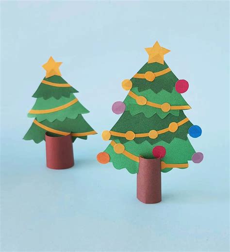 Diy Paper Christmas Tree Craft With Free Template Leap Of Faith Crafting