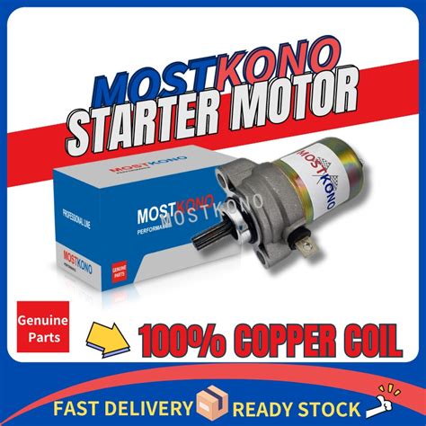 Lc135 4s Mostkono Starter Motor Assy Yamaha 135lc 4s 4 Speed V1 V7 Starting Motor Lc 135 4s