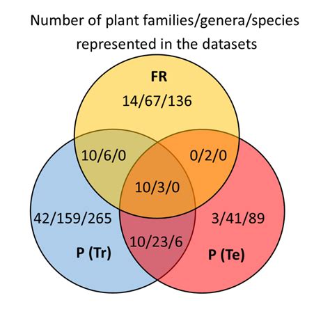 Number Of Taxa Of Different Rank For The Three Datasets With Overlaps