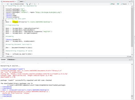 R Could Not Find Corpus Stack Overflow