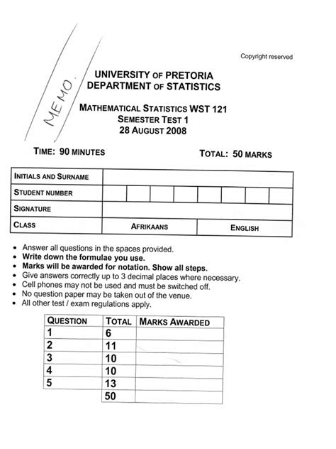 Semester Test 1 2008 Memo Pdf
