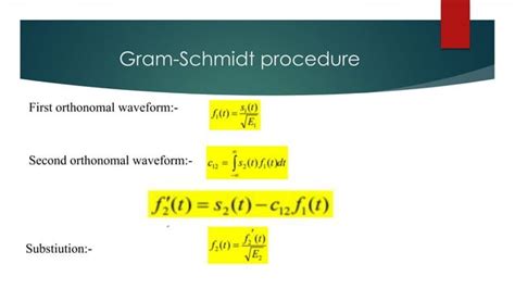 Gram Schmidt Procedure And Constellations Pdf Technology And Computing