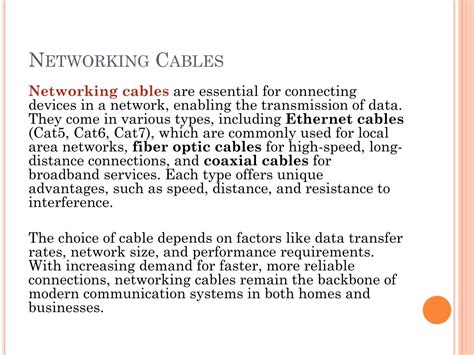 Ppt Networking Cables Powerpoint Presentation Free Download Id 13848762