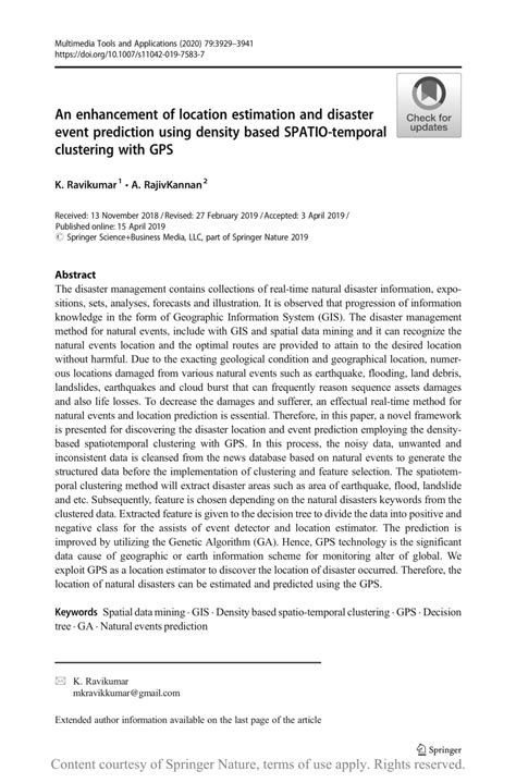 An Enhancement Of Location Estimation And Disaster Event Prediction