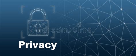 Data Protection Privacy Concept Cyber Security Network Stock Illustration Illustration Of