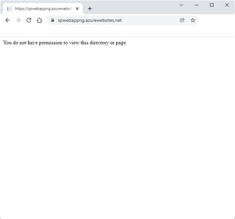 Getting Following You Do Not Have Permission To View This Directory Or Page While Creating