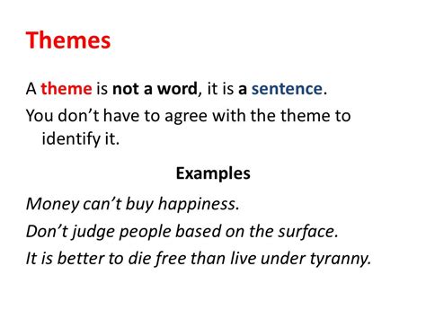 Themes In Literature Examples