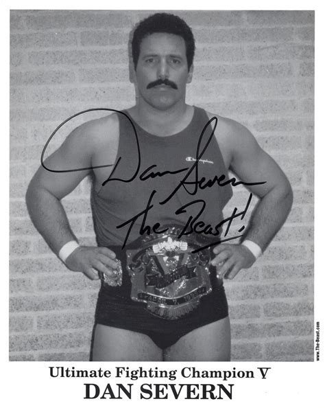 Dan Severn Boxingmmaufc Signed Promo Photo