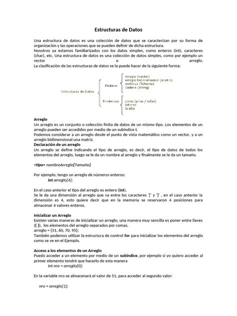 Arreglos Pdf Informática Programación De Computadoras