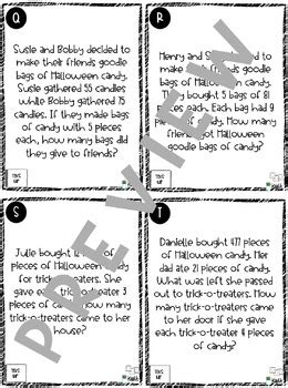 Division By Standard Algorithm Task Cards By Sprout And Thrive
