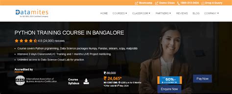 Best Python Courses In Bangalore Compared Pie