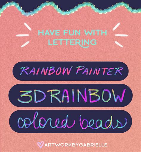 procreate rainbow brushes design cuts