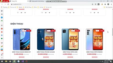Website Cơ Bản Quản Lý Cửa Hàng Bán điện Thoại Mvc Csdl Sql Sever Sàn Giao Dịch Source