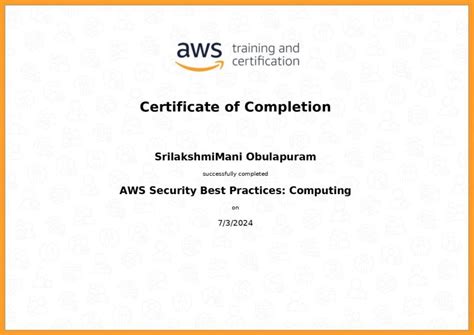 srilakshmimani obulapuram on linkedin aws cloudcomputing certification