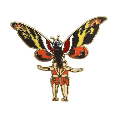Mothra And The Twins Enamel Pin Etsy