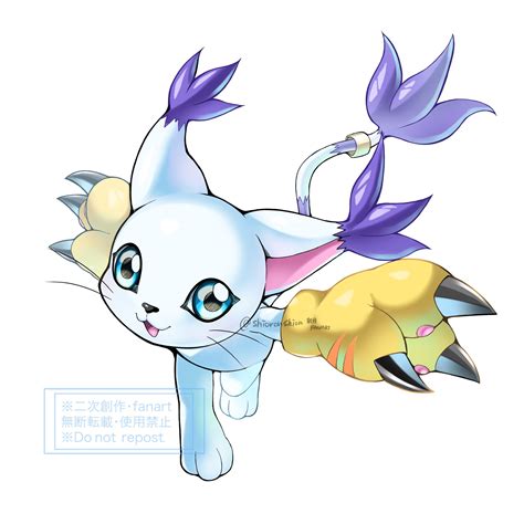 Tailmon Digimon Drawn By Shingetsu Doru Danbooru