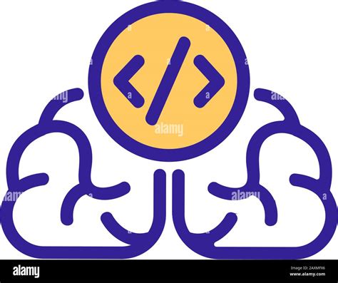 Developer Programmer Icon Vector Isolated Contour Symbol Illustration Stock Vector Image And Art