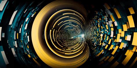 abstract image depicting the interaction between data sets and machine