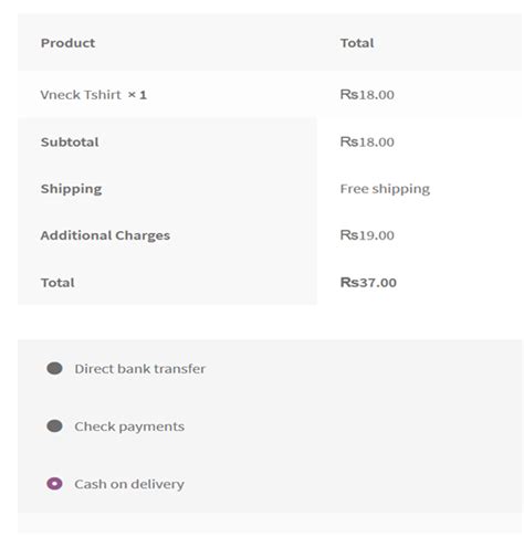Add A Fee Based On Shipping Method And Payment Method In WooCommerce Themelocation
