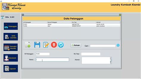 Aplikasi Laundry Berbasis Java Netbeans Youtube