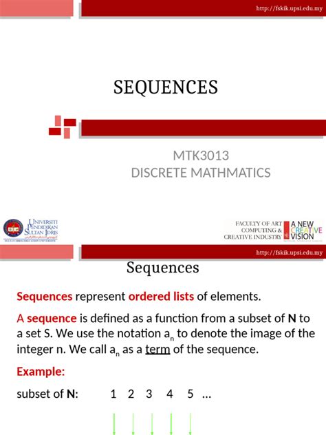 Mtk3013 Chapter24 Sequences And Sumsa221 Pdf Sequence Summation