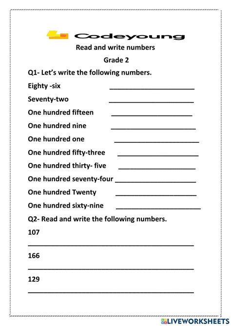 Year 3 Reading And Writing Numbers Worksheets Ks2 Number