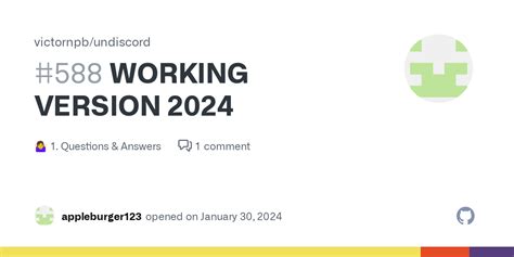 Working Version 2024 · Victornpb Undiscord · Discussion 588 · Github