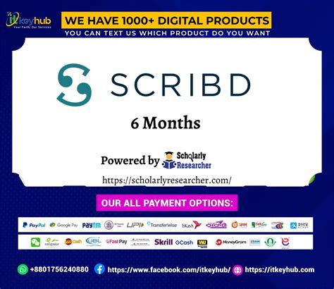 Scribd Premium Account Scholarly Researcher